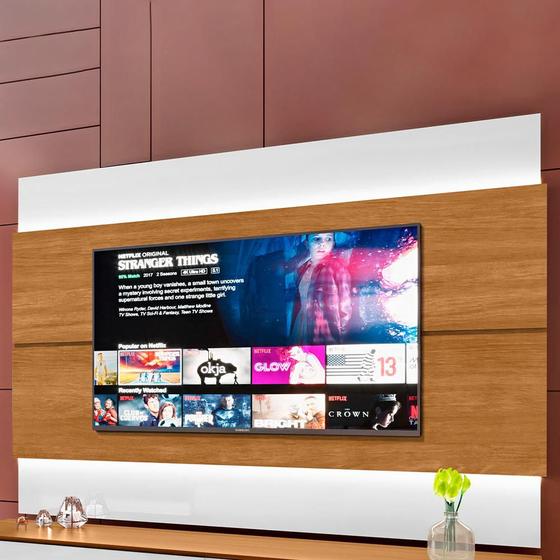 Painel Suspenso TV Home Theater Até 80 Polegadas Sala de Estar 218 cm ...