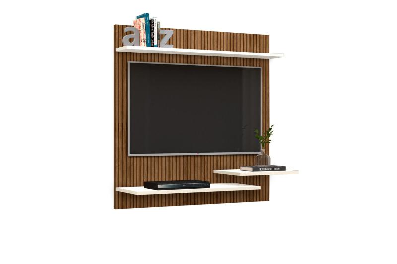 Painel Tv 43 Pequeno Prateleira Ripado Nicho Moderno Cores - Romar - Painel para TV - Magazine Luiza