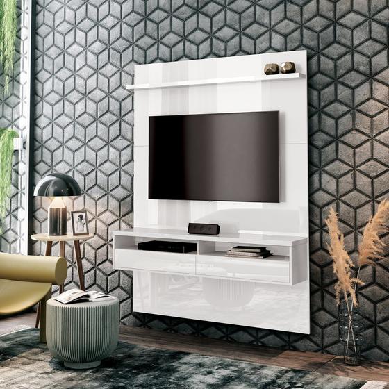 Painel TV 50 Polegadas 2 Nichos 2 Gavetas Prateleira Milano - EDN ...