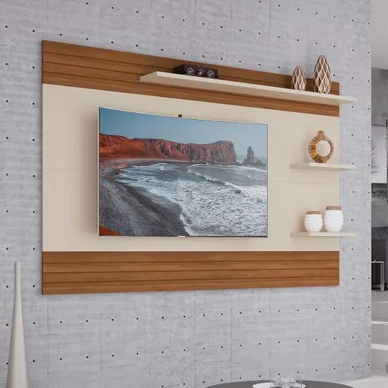 Painel Tv 72 Polegadas Off White Freijó Germai - Painel para TV ...