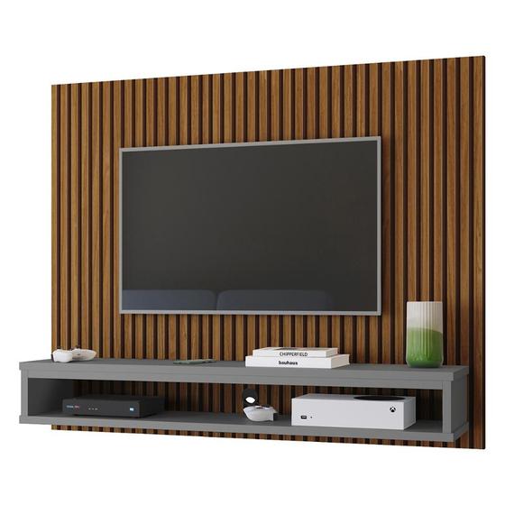 Painel Tv Até 50 Polegadas Nicho Decorativo Prateleira Inferior ...