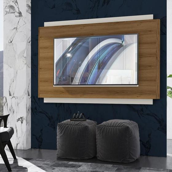 Painel TV Quarto Até 65 Polegadas Nature Off White Celeste Shop JM - Painel para TV - Magazine Luiza