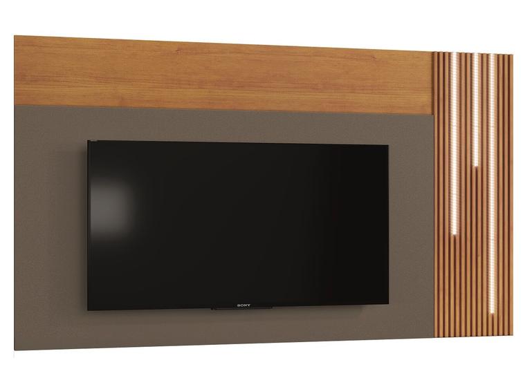 Painel Valencia Para TV Até 75 Polegadas Detalhe Ripado com Led Cascata ...