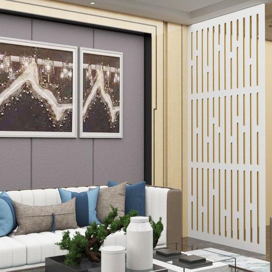 Painel Vazado Divisória MDF London Branco - Decore Painéis e Divisórias - Prateleira - Magazine ...