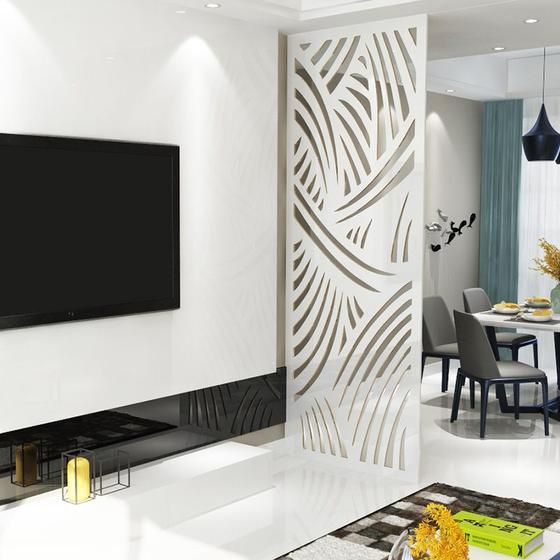 Painel Vazado Divisória MDF Madagascar Branco - Decore Painéis e Divisórias - Prateleira ...