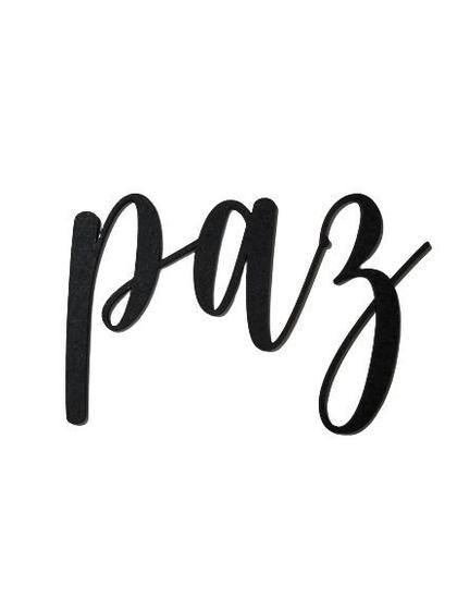 Palavra Decorativa Paz Pintado - Koisarada Variedades - Palavra ...