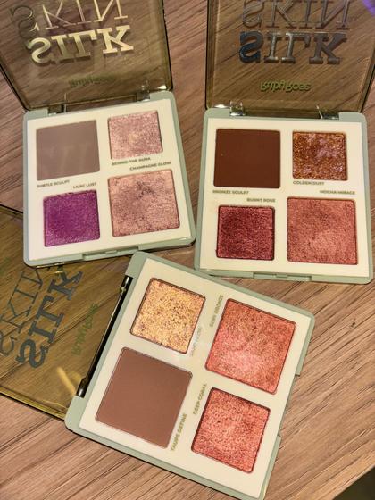 Paleta de contorno, blush e iluminador perfect palette - silk skin ...