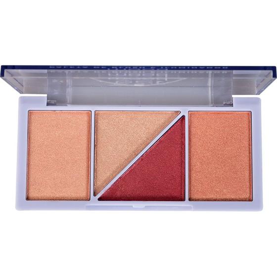 Paleta Multifuncional Ruby Rose Blush e Iluminador Feels Mood - Estojos ...