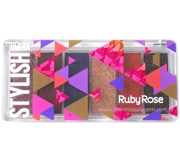 Paleta Versátil 6 Tons de Sombras Stylish Ultra - Ruby Rose - Paleta de ...