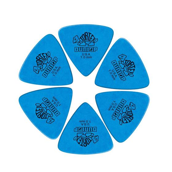 Palheta de Violão Dunlop TORTEX Triangles 1.00mm Pacote com 6 Unidades ...
