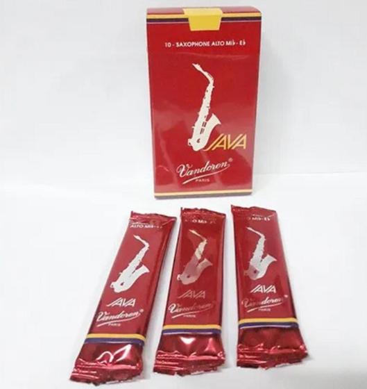 Palhetas Vandoren Para Sax Alto 2 Java Red 2 - 3 Unidades - Acessórios para Instrumentos de ...