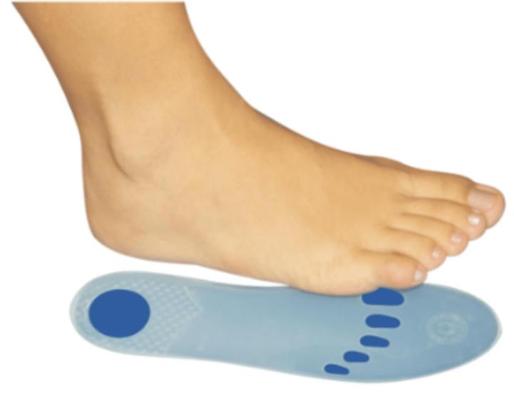 Palmilha Siligel com Ponto Azul Calcanhar e Dedos OrthoPauher - ORTHO ...