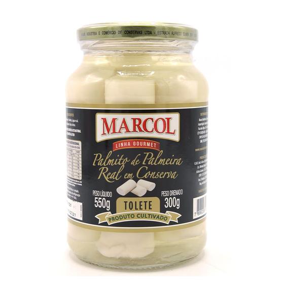 Palmito de Palmeira Real em Conserva Tolete Marcol 550g - Palmito ...