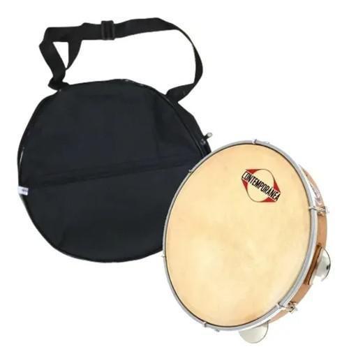 Pandeiro Contemporânea 10 Polegadas Light Couro 20Lt + Capa - Contemporanea - Pandeiro ...