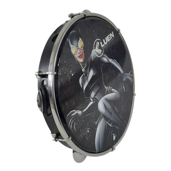 Pandeiro Luen 10" ABS Personagens Heróis Warner Bros Vilões DC ...