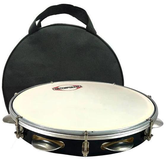 Pandeiro Profissional Contemporânea -- 11 polegadas 85LT Light -- Corpo Madeira -- Pele Náilon ...
