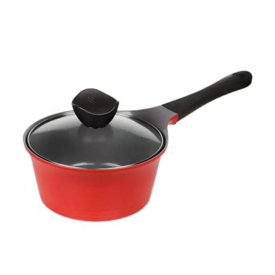 Panela 18cm/1,9L - Neoflam, Aeni, cor Vermelha, Aluminio Injetado com ...