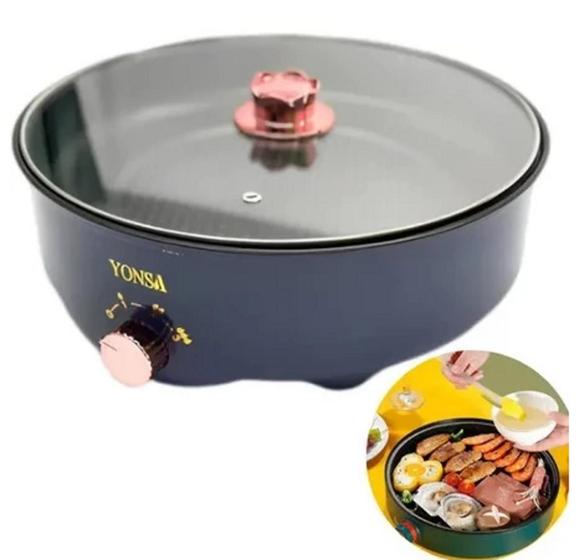 Panela Assadeira Elétrica Multifuncional Com Tampa , Frita Cozinha ...