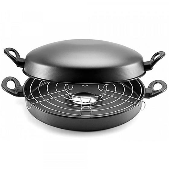 Panela Churrasqueira Grill Panelux 30cm Antiaderente Magnific Grafite ...