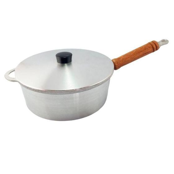 Panela de Aluminio Fundido com Cabo 18cm - Polida - Aluferro Fundidos ...