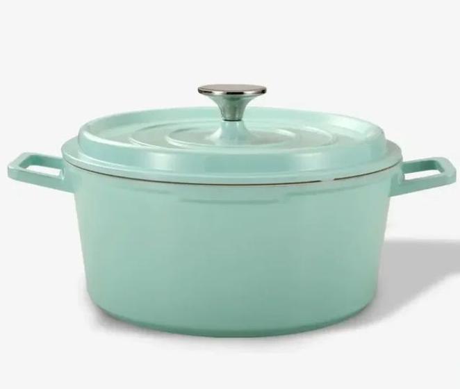 Panela de Ferro Fundido Esmaltado, Cozimento doméstico e antiaderente ...