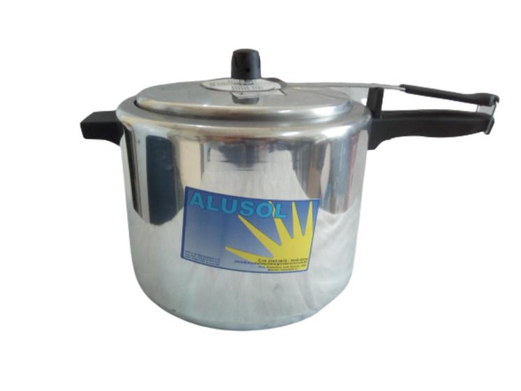 Panela De Pressão 10 Litros Polido Alusol - Panela de Pressão ...