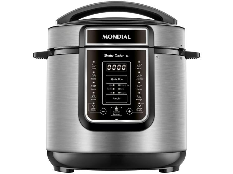 Panela de Pressão Elétrica 6L Mondial Digital Master Cooker PE-60-6L-I ...