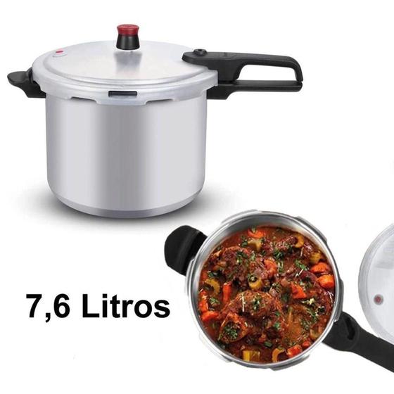 Panela de pressão segura polida ppfe 7,6l rochedo - Panela de Pressão ...