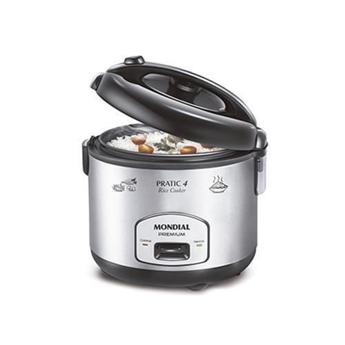 Panela Elétrica de Arroz Mondial Pratic 4 Rice Cooker Premium Prata e ...