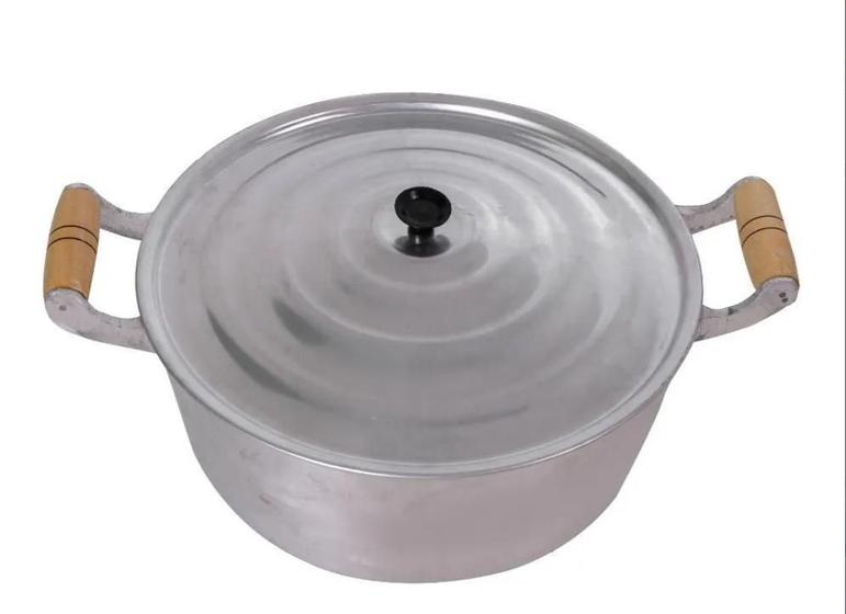 Panela Grande Alumínio Batido Polida N32 Grossa 8 Litros - Fundição ...