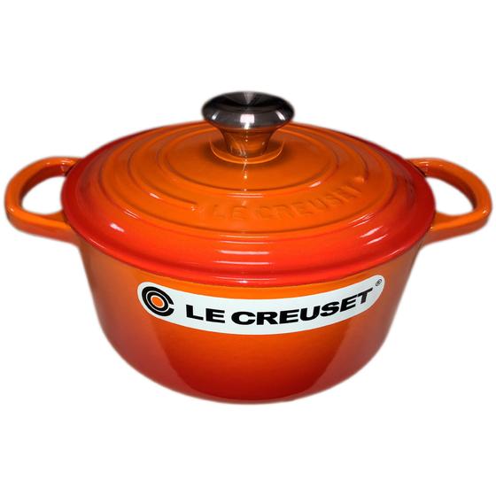 Panela Le Creuset Signature 18 cm Laranja - Caçarolas - Magazine Luiza