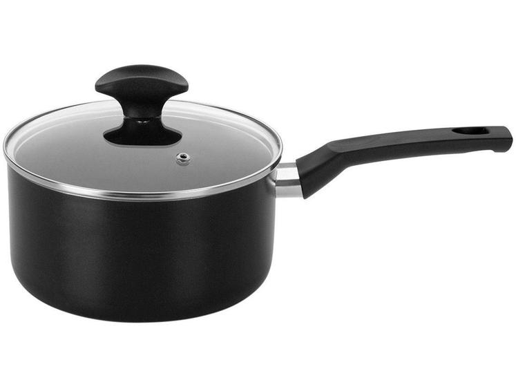 Panela Multiflon Antiaderente Alumínio Preta - 18cm 2,2L Induct ...