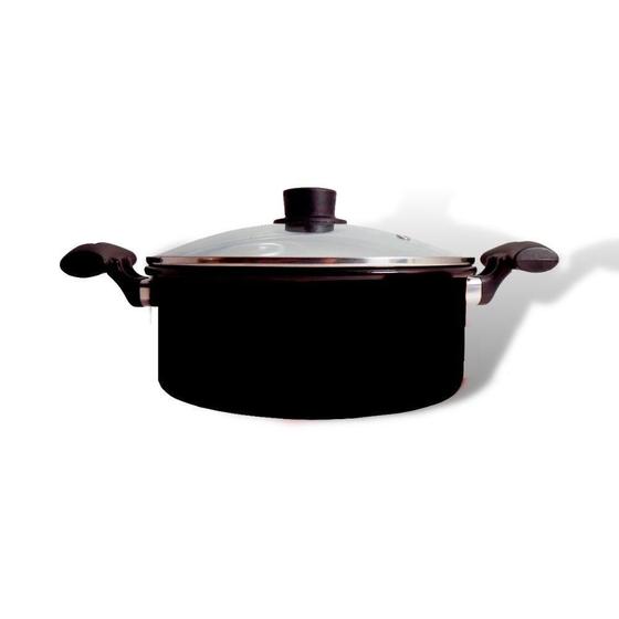 Panela Preta Aço Esmaltado 24Cm - Moderna - Panelas - Magazine Luiza