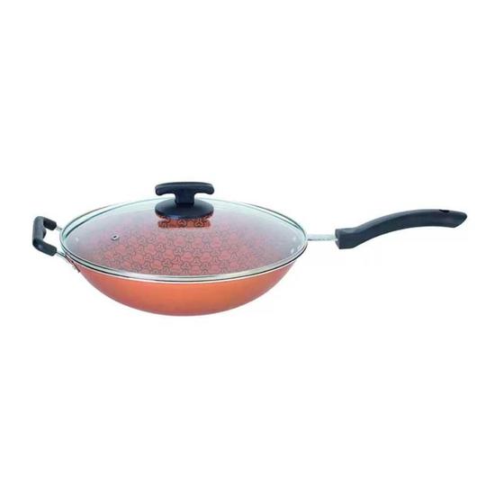 Panela Wok Chinesa Ramos 30cm 3,7L Antiaderente Cobre - Ramos Aluminio ...