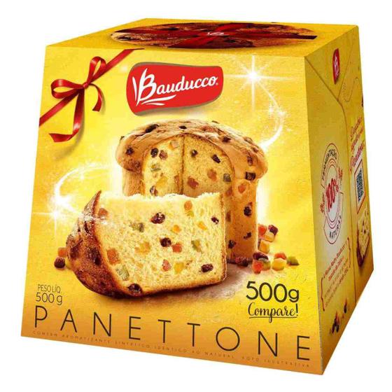 Panetone Bauducco, Tradicional, Pannetone de 500g - A Tal da Castanha ...
