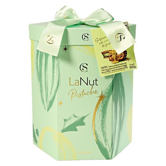 Panetone LaNut Fondue Premium Pistache 800g Cacau Show - Panetone ...