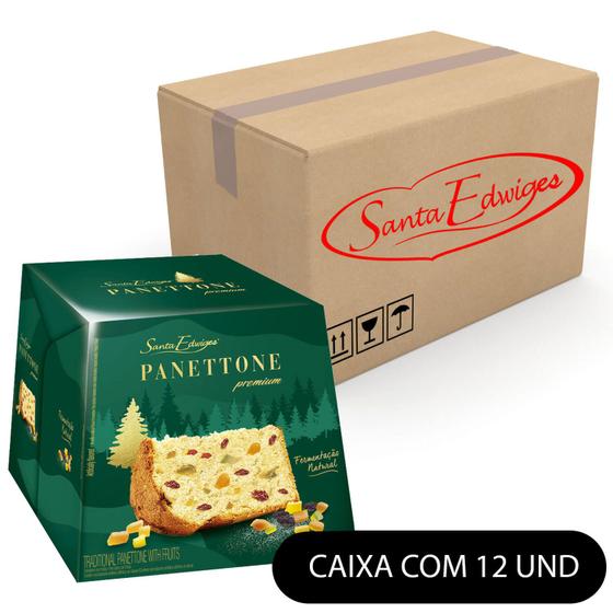 Panetone Santa Edwiges Frutas Cristalizadas Cx 12und 400g - Panetone ...