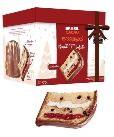 Panettone Brasil Cacau Romeu e Julieta 770G - Panetone - Magazine Luiza