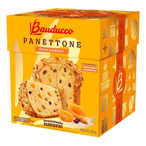 Panettone Frutas e Damasco Bauducco 500g - Panetone - Magazine Luiza