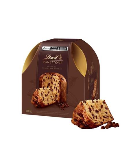 Panettone Lindt Gotas de Chocolate Amargo 400G - Panetone - Magazine Luiza