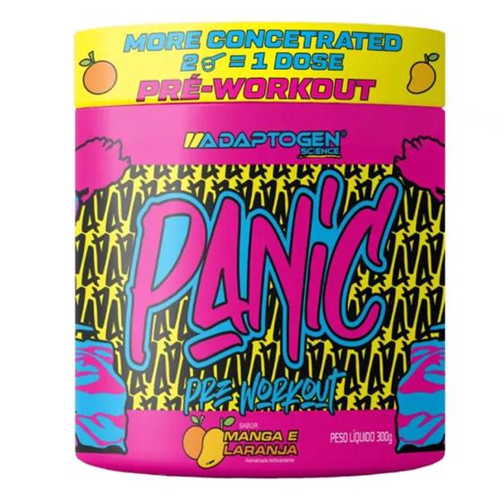 Panic Adaptogen Pré Treino Sabor Manga e Laranja 300g - Pré Treino ...
