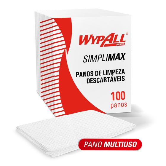 Pano de Limpeza Descartável Multiuso X50 Simplimax 100 Panos - WYPALL ...