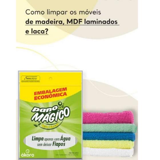 Pano magico uso geral 3 unds - Akora - Pano - Magazine Luiza