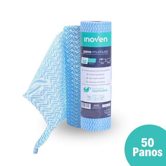 Pano Multiuso Bobina Perfex Rolo 50 Unidades Inoven Lavavel - Pano ...