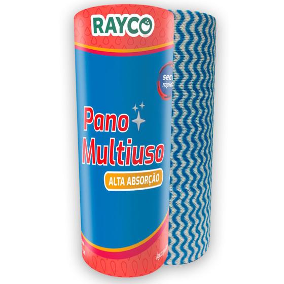 Pano Multiuso Limpeza Reutilizável de Alta Absorção Rolo c/ 50un Seca ...