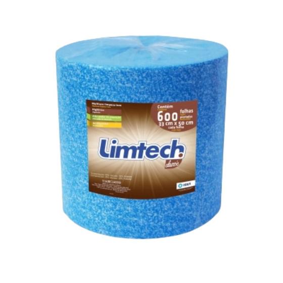 Pano Multiuso Limtech - 33cm X 300m - 600 Folhas - 45g/m² - Azul - Ober ...