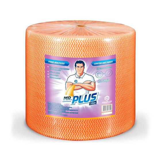 Pano Multiuso Mr. Plus Slim Laranja 20cmx300m Talge - Pano - Magazine Luiza