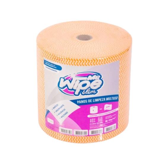 Pano multiuso mr wipe slim laranja 28x50 rolo 300m 600 panos - Pano ...