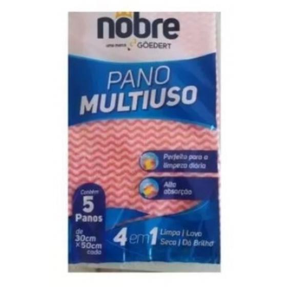 Pano Multiuso Nobre C/ 5 Panos 30x50cm - Pano - Magazine Luiza