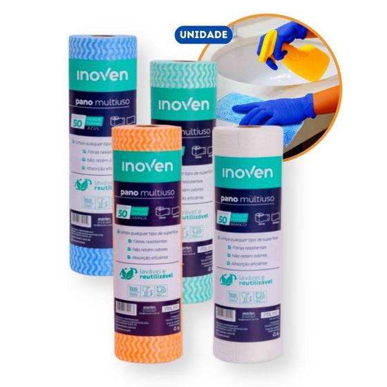 Pano Multiuso Reutilizável Lavável Perflex Perfex Inoven - 28x50cm ...